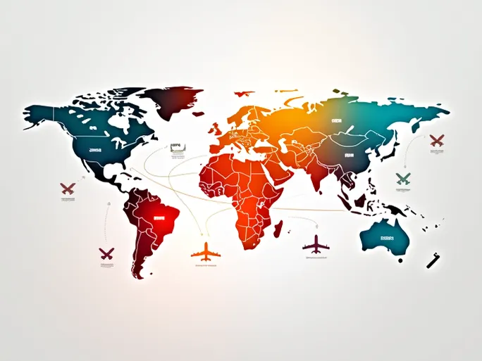 全球机场一览国家与航空的链接