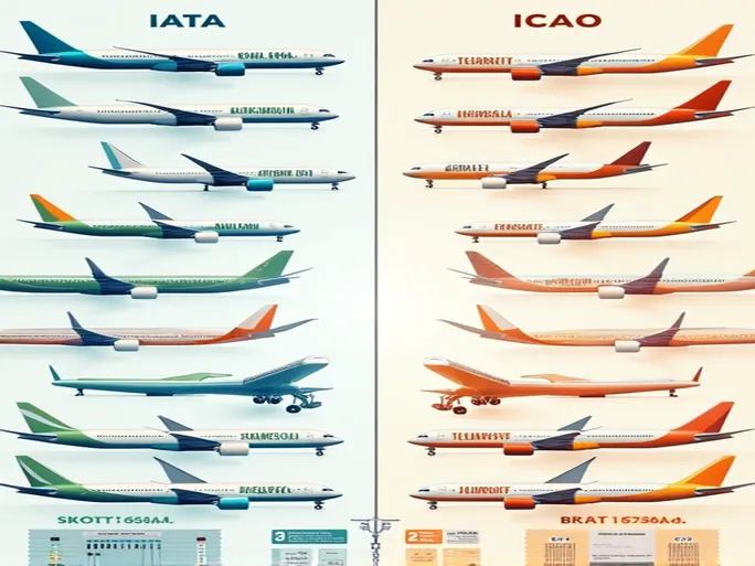 揭开空运代码的神秘面纱:IATA与ICAO的深度解析